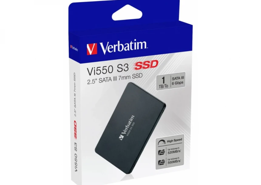 SSD 2.5" SATA Verbatim Vi550 S3 1TB 520MB/s 500MB/s