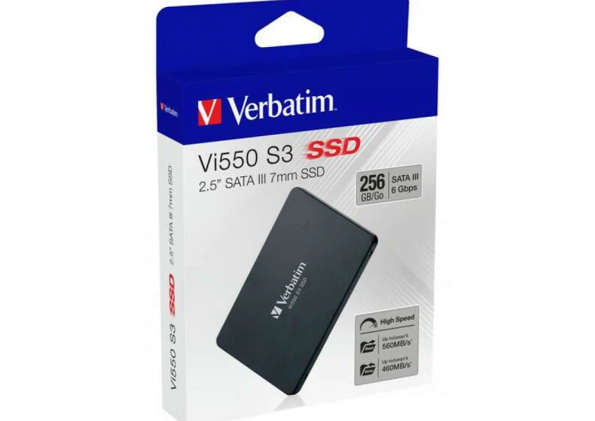 SSD 2.5" SATA Verbatim Vi550 S3 256GB 520MB/s 460MB/s