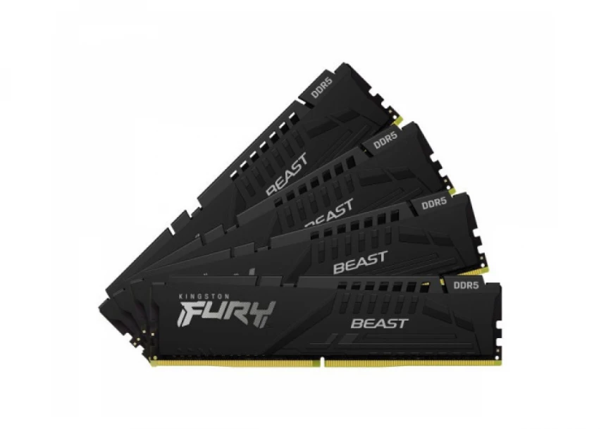 RAM DIMM DDR5 128GB (4x32) 5600MHz Kingston Fury Beast KF556C40BBK4-128