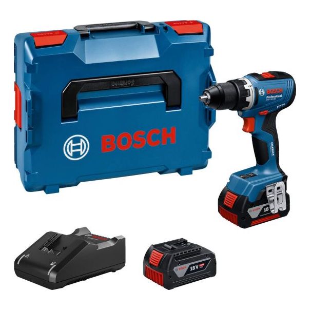 BOSCH Aku bušilica - odvrtač GSR 18V-65, 18V, 2x5,0Ah + L-BOXX 136 06019N3203
