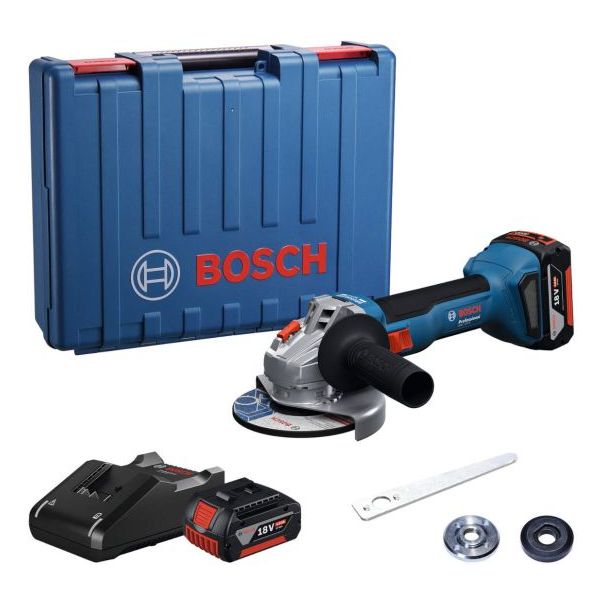 BOSCH Aku ugaona brusilica 125mm GWS 18V-8 2x4,0Ah + punjač u koferu