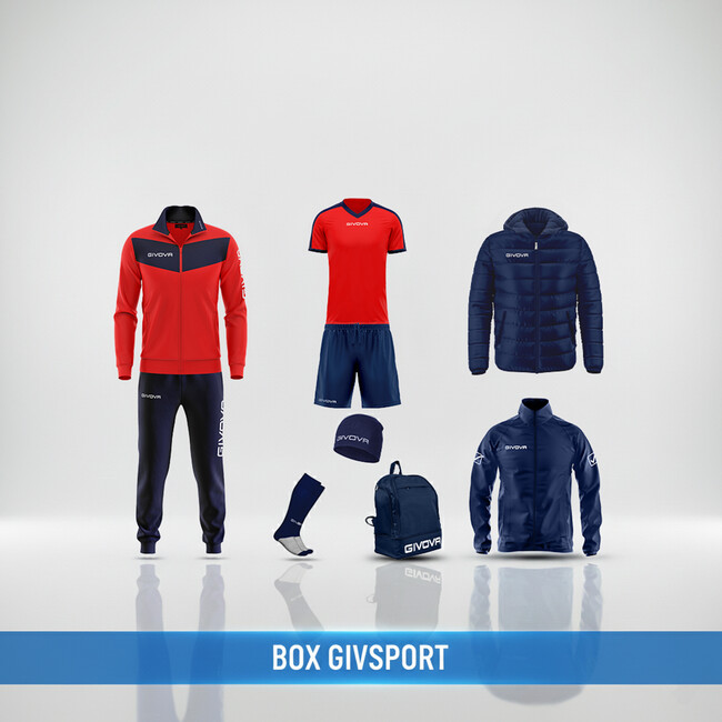 BOX GIVSPORT crvena-tamno plava XS (146–155)