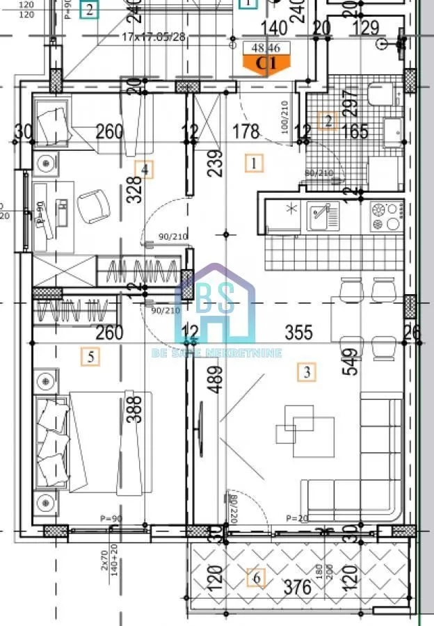 Prodaja, dvosoban stan, 48m², Veternička rampa, Novi Sad Sve Podlokacije