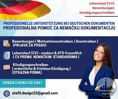 Profesionalna izrada CV-a Nemačkom jeziku