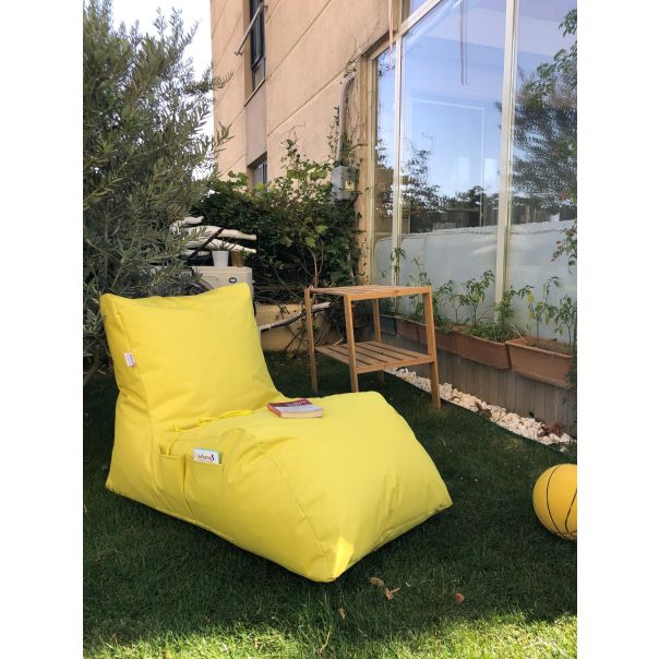 ATELIER DEL SOFA Baštenski lazy bag Daybed, žuta