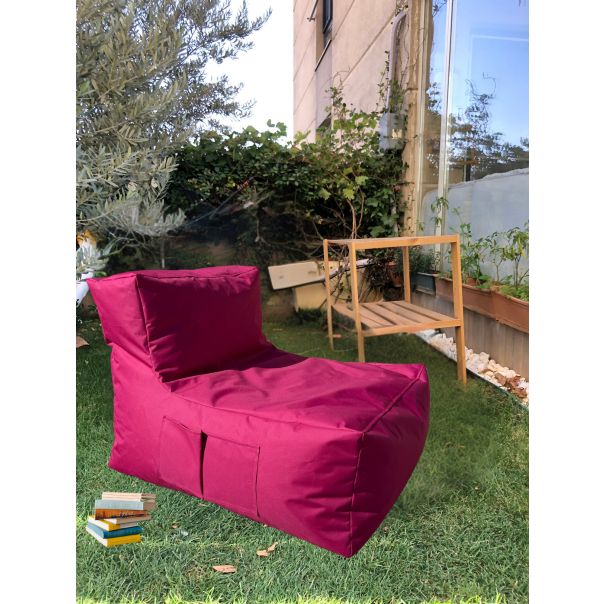 ATELIER DEL SOFA Baštenski lazy bag Xxl Sedir, roze