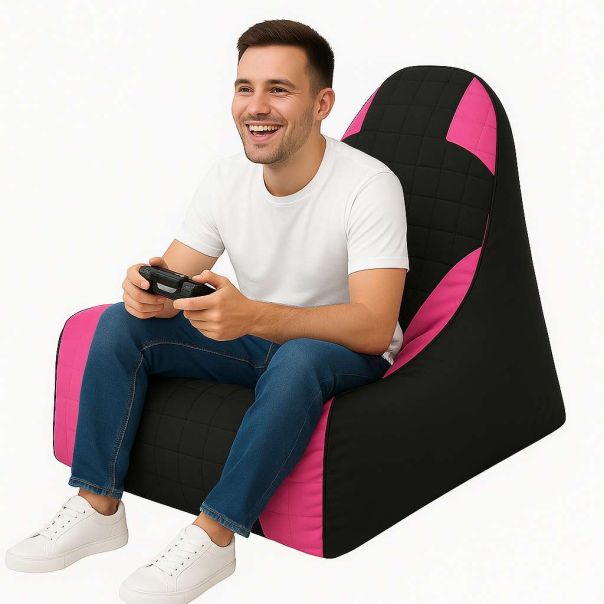 ATELIER DEL SOFA Lazy bag Gamer XXL, roze