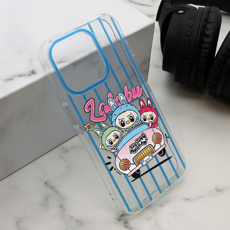 Futrola PRINT PARTY za iPhone 15 Pro (6.1) plava LBB004