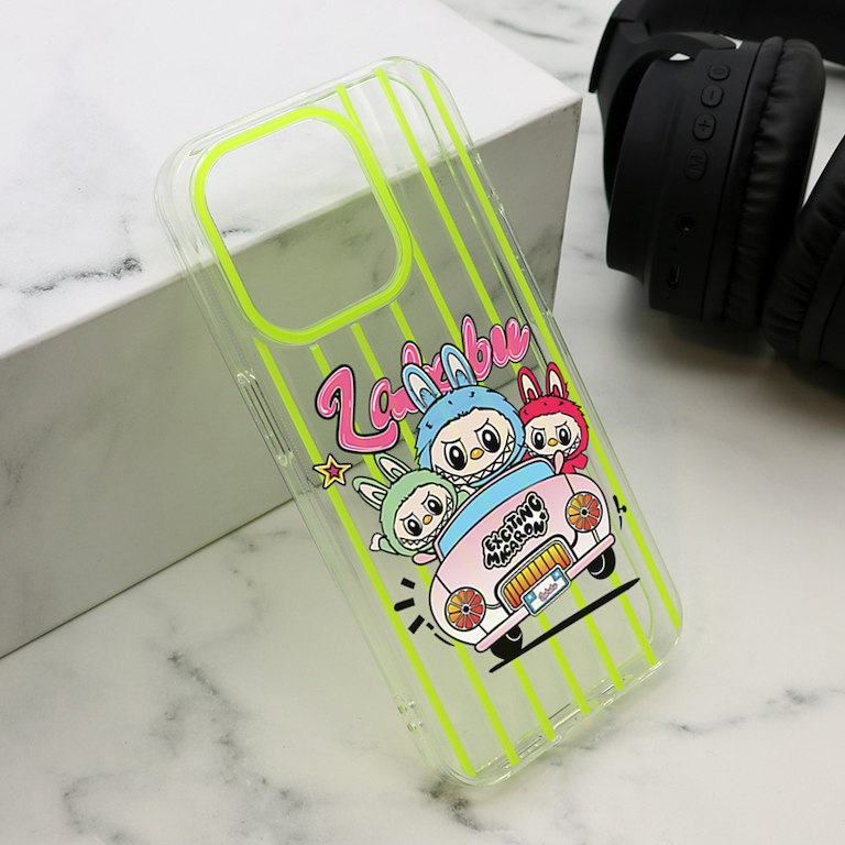 Futrola PRINT PARTY za iPhone 15 Pro (6.1) zuta LBB004