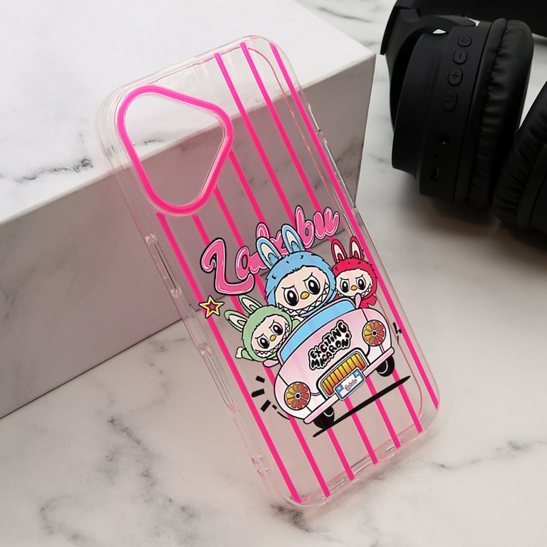 Futrola PRINT PARTY za iPhone 16 (6.1) pink LBB004