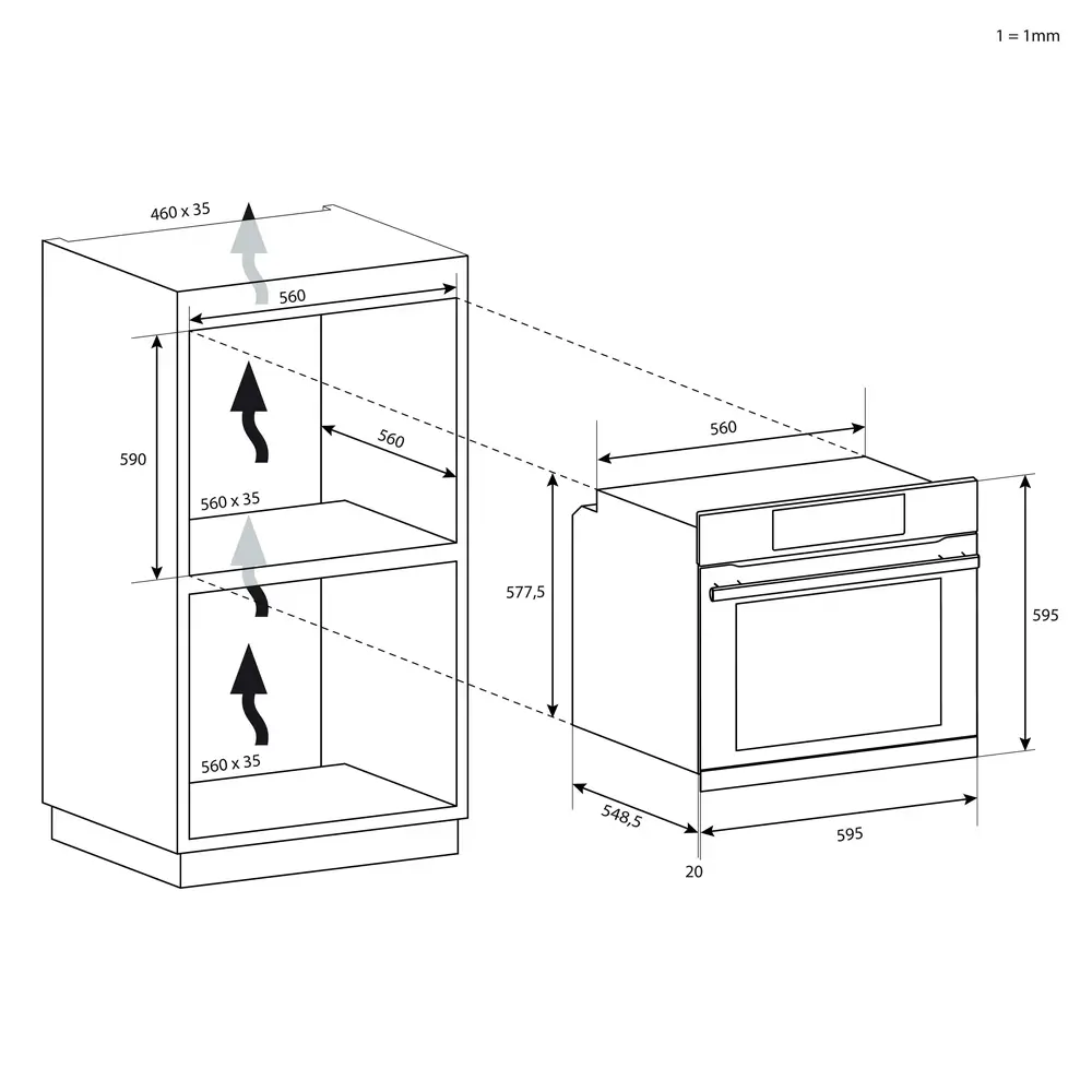 Candy ugradna rerna FACDI Z600L