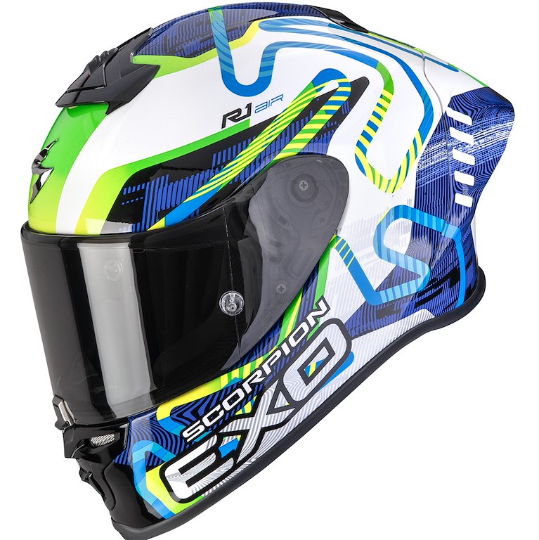 EXO-R1 EVO II AIR CORNERING White-Blue-Green