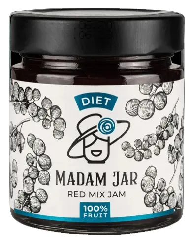 Džem dijet crveni mix 100% 230 g Madam Jar
