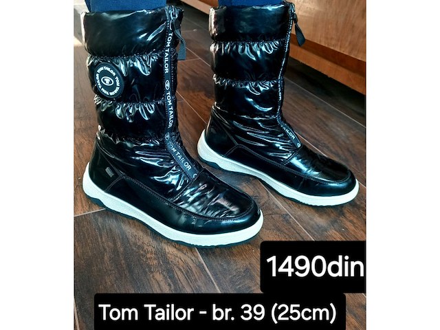 Tom Tailor čizme crne ženske br. 39
