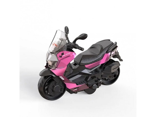 Skuter motocikl igračka, roze, 13 cm