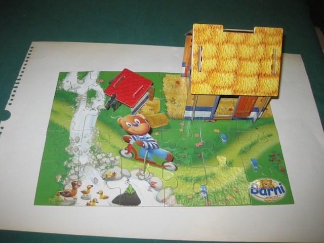 Puzzle Barni na farmi + 3D figure (bez kutije)