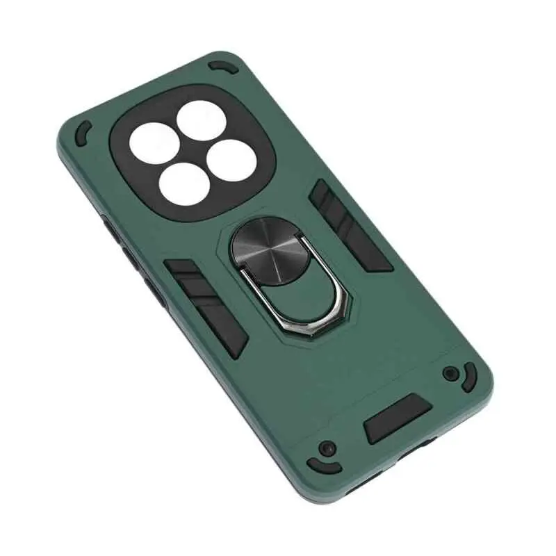 Maska Hard Ring za Xiaomi Redmi Note 15 5G tamno zelena