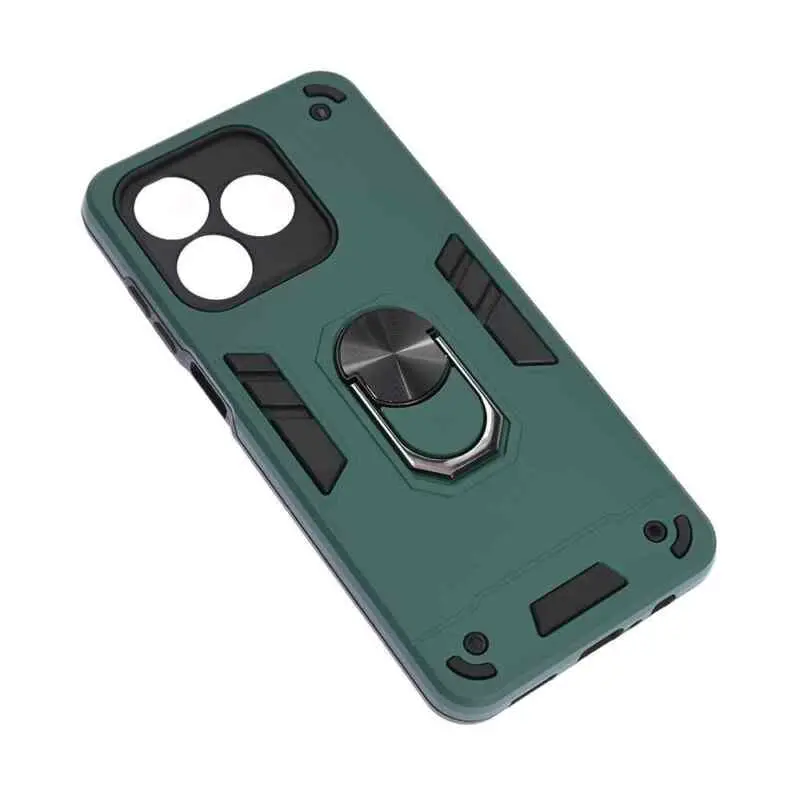 Maska Hard Ring za Honor X5c Plus tamno zelena