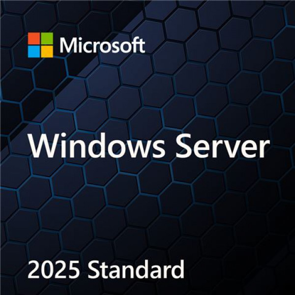 Microsoft OEM Win Server Std 2025 64Bit ENG 16C, EP2-25187