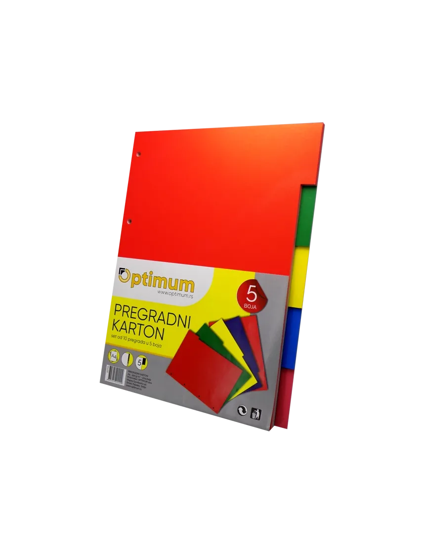 PREGRADNI KARTON A4 1/50 COLOR 20753 OPTIMUM 250gr