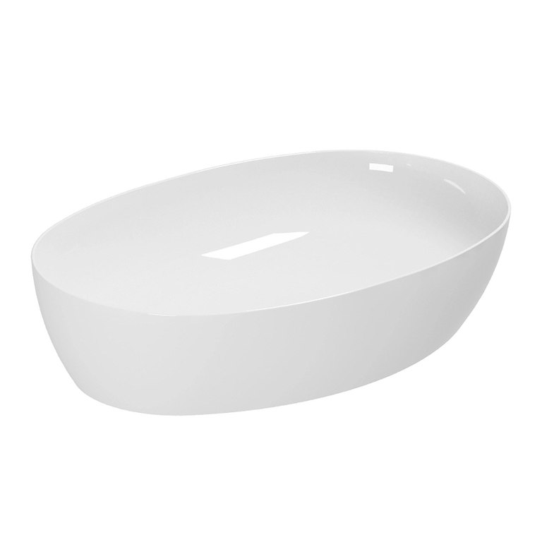 Azzurra Elegance Circle nadgradni umivaonik 60X40X14cm Bianco ELLA060400C0BI