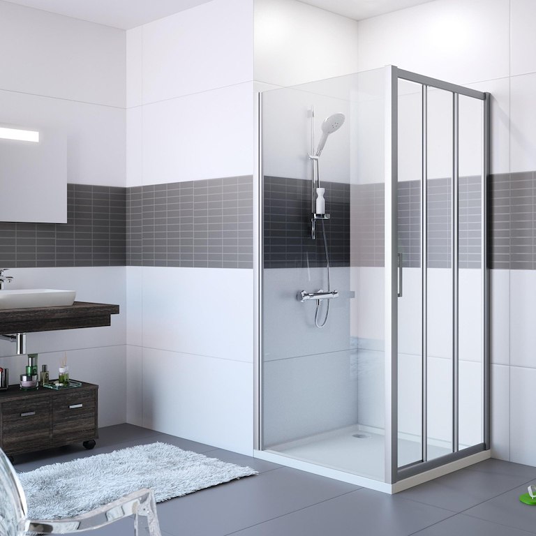 Huppe Samostojeci Panel Od 100 Prozirno Antiplak, Silver H=2M 21H0169999927500