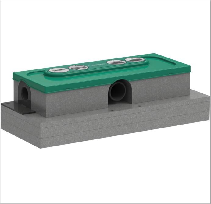 HG ubox univerzalni ugradni set za kanalicu za plitku instalaciju 01000180