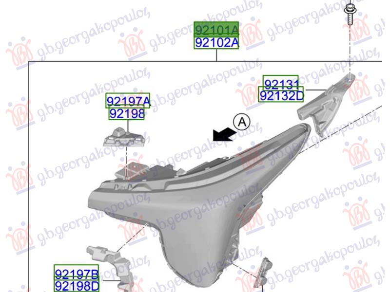 FAR ELEKTRICNI Leva str. KIA PICANTO (2024-) (OEM: 92101-G6500, 92101G6500)