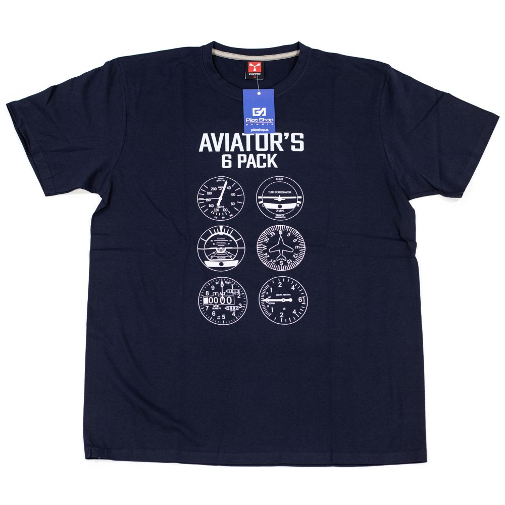 T-shirt - Aviator's 6 Pack - Navy Blue