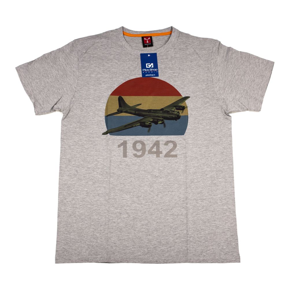 T-shirt - Vintage Warbird 1942 - Grey