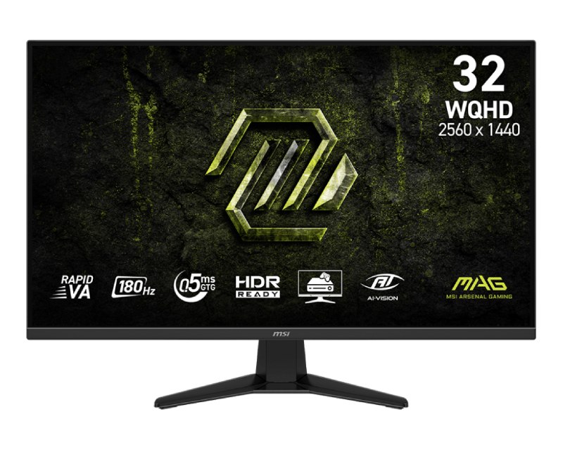 MSI 32 inča MAG 325QF E18V, WQHD 2560×1440 Rapid VA 180 Hz gaming monitor