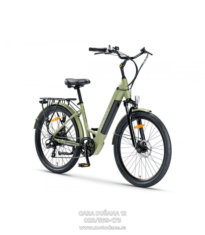 Električni bicikl 26 Galaxy MADRID 250W 36V/10.4Ah lithium zelena MAT