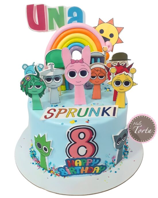 Plava Sprunki torta
Torta Sprunki