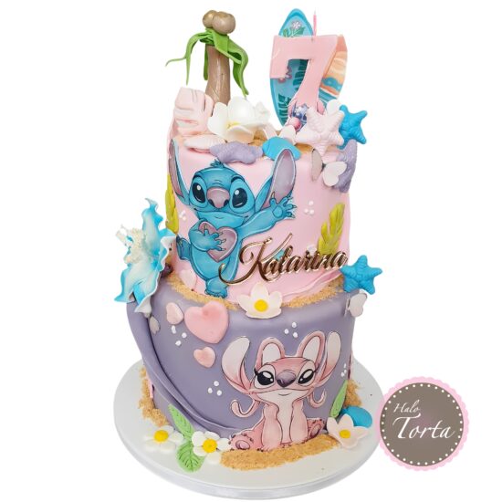 Havajska torta Lilo Stitch & Angel