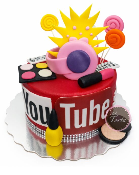 Mala YouTube torta sa šminkom