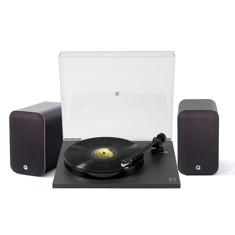 Rega Planar 1 Plus Black Gramofon + Q Acoustics M20 HD Wireless Black Bežični zvučnici