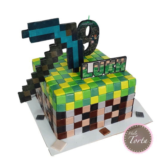 Torta Minecraft sa krampom