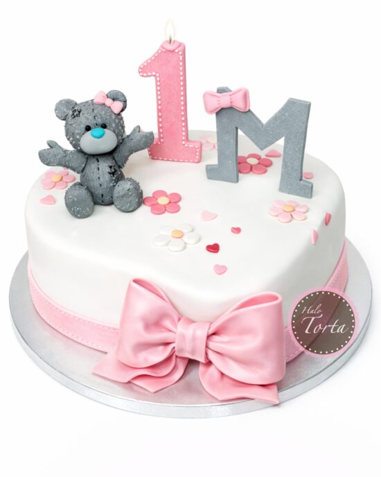 Torta Tatty Bear na srcu