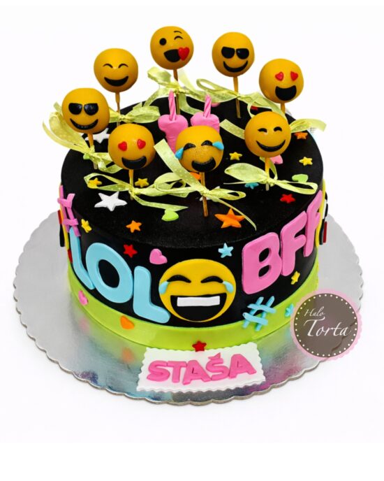 Emoji torta i popsi