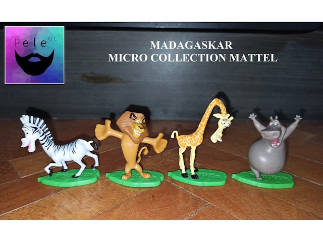 Madagaskar Micro Collection Mattel figurice -TOP PONUDA