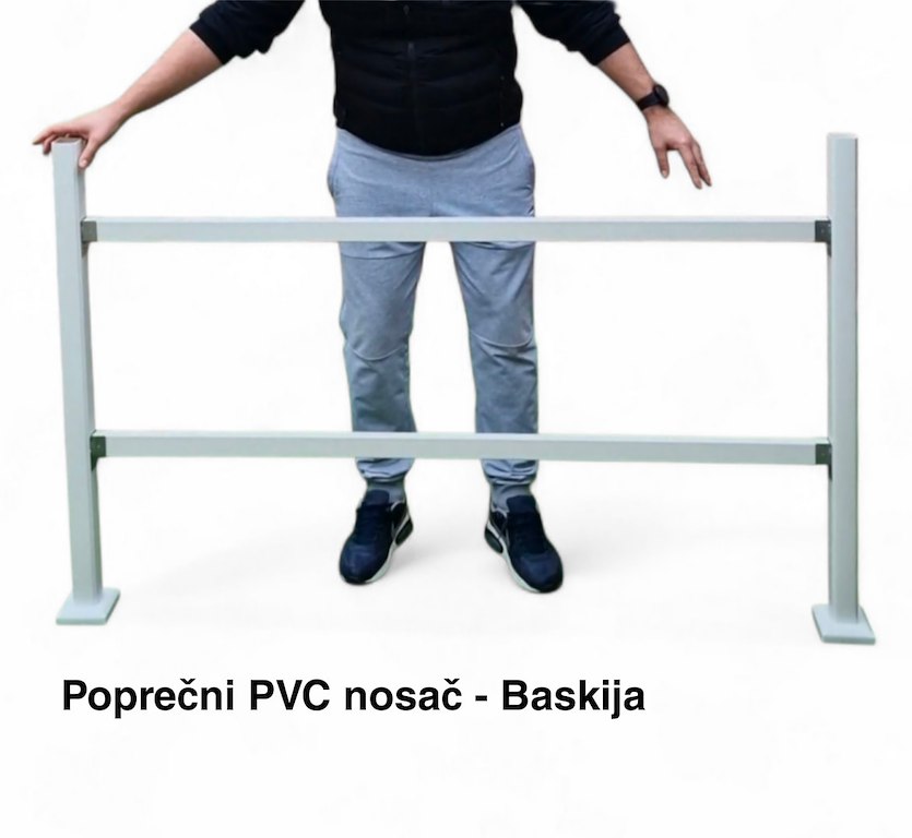 Poprečna PVC letva nosač – baskija dužine 1m
