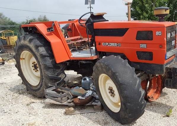 SAME TRACTOR Explorer 80 para PEÇAS traktor točkaš po rezervnim delovima