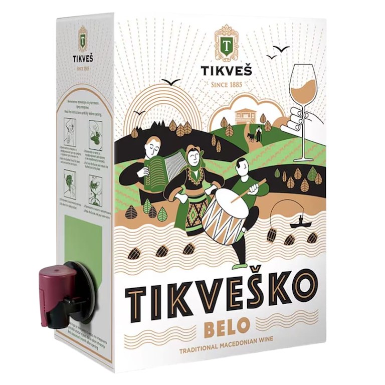 Tikveš Belo Vino 3l