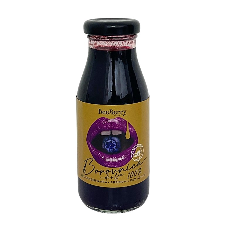BeeBerry Sok Divlja Borovnica 0,2l