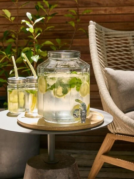 Tegla sa slavinom 4,25ltr. staklo