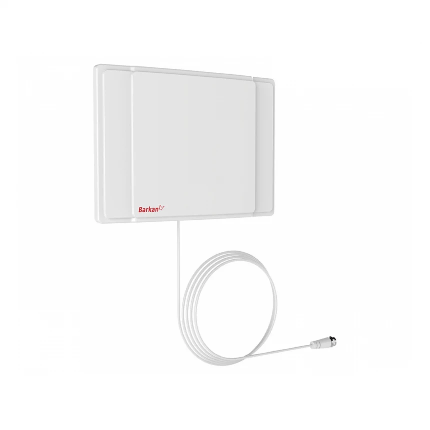 BARKAN AF40P.W Indoor HDTV Flat TV Antenna 65 km
