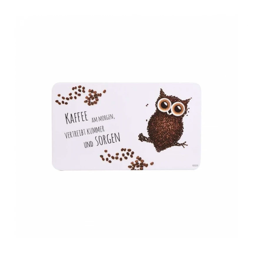 KESPER KSP32369 DEKORATIVNI PODMETAČ ZA DORUČAK MELAMIN 23,5X14CM COFFEE OWL