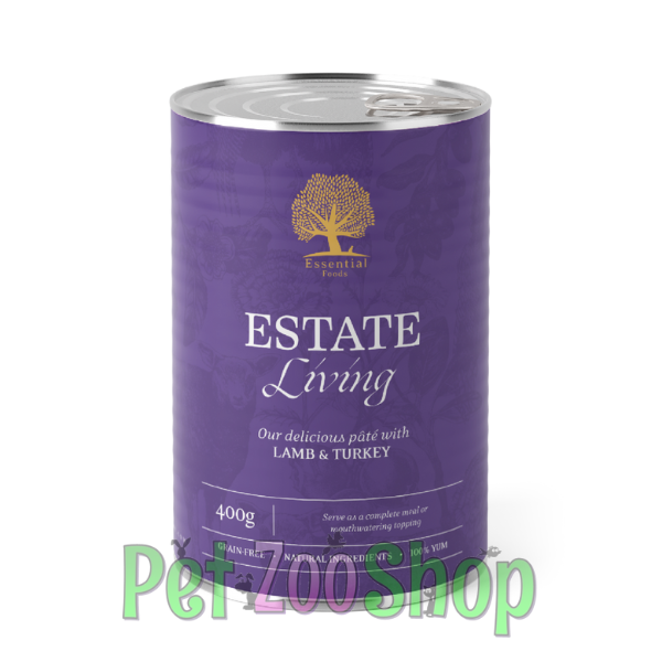 Essential Estate Living Pate – Pašteta sa jagnjetinom i ćuretinom za odrasle pse (400 g)
