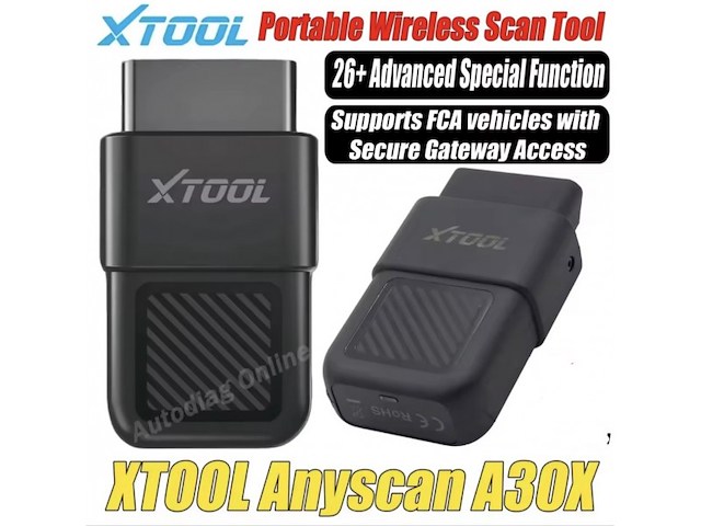 NOVO- XTOOL Anyscan A30X Bluetooth OBD2 26+ reset