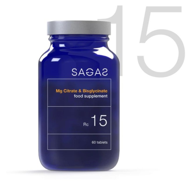 SAGAS MAGNEZIJUM CITRATE & BISGLYCINATE 60 TABLETA